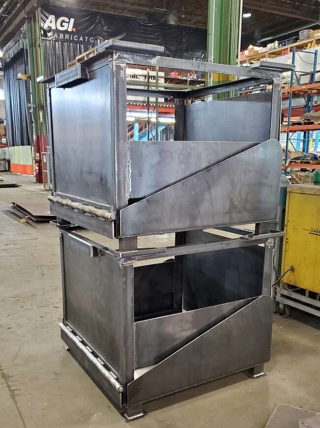 Custom Process Hopper Fabrication – AGI Fabricators
