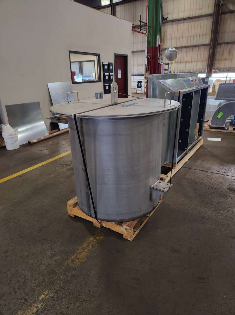 Custom Process Hopper Fabrication – AGI Fabricators