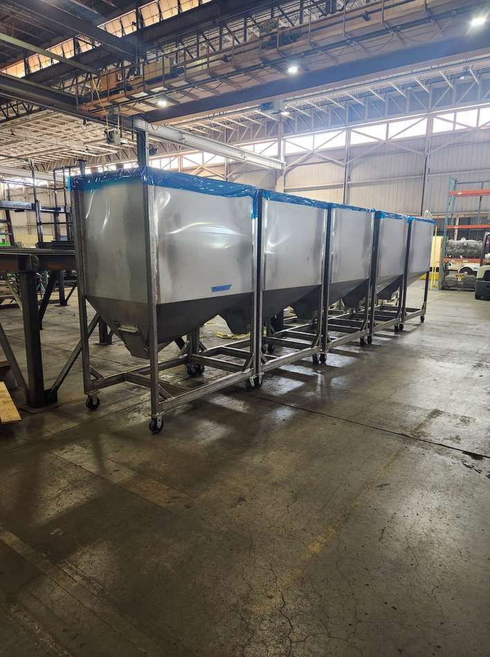 Custom Process Hopper Fabrication – AGI Fabricators